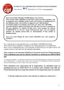 SYNDICAT CGT ARGEDIS DES STATIONS TOTAL